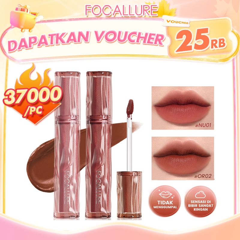 Jual FOCALLURE Pro-blur Airy Velvety Tint Velvet Matte Mossue Lip cream ...