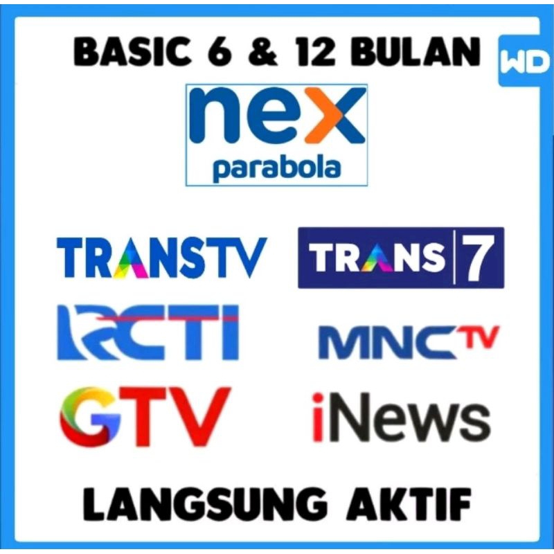 Jual Paket Basic Nex Parabola 6 / 1 Tahun | Shopee Indonesia