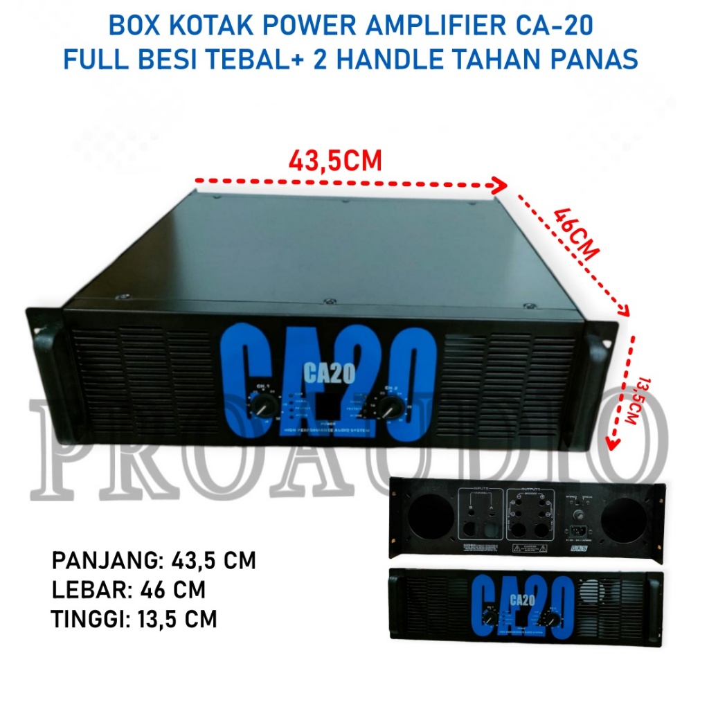 Jual BOX POWER / KOTAK POWER CA 20 CA20 BESI 2 CHANNEL BOX KOTAK POWER AMPLIFIER CA-20 FULL BESI ...