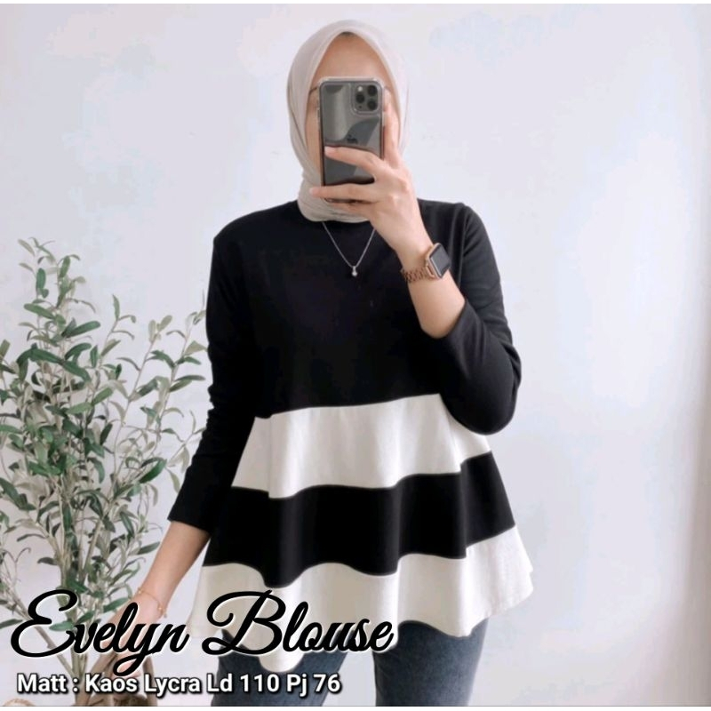 Jual EVELYN BLOUSE / BAJU WANITA TERBARU KEKINIAN / ATASAN WANITA ...