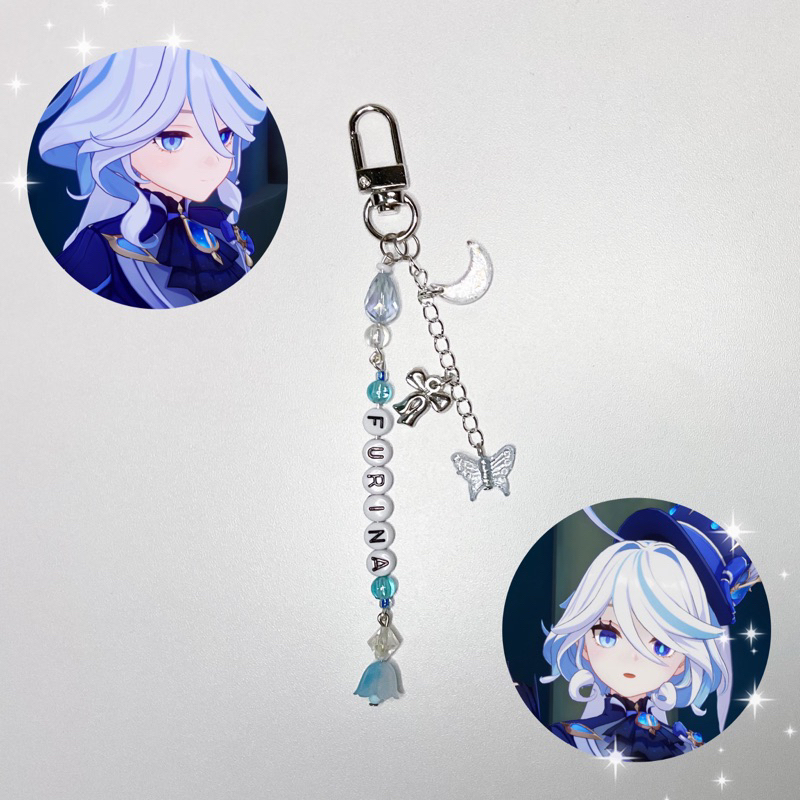 Jual Furina Genshin Impact Gantungan Kunci Phone Strap HP Fanmerch Beads | Shopee Indonesia