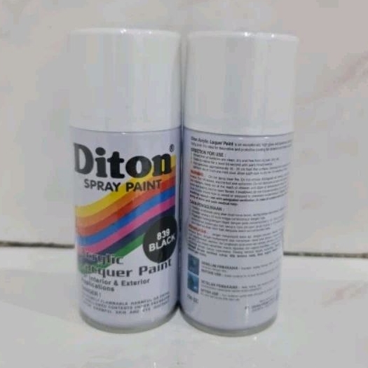 Jual DITON Cat Semprot 150cc 839 Black Spray Paint Pilok Pilox Pylox | Shopee Indonesia