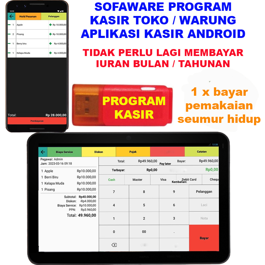 Jual sofware program Aplikasi Kasir Android untuk Usaha Retail, UMKM ...