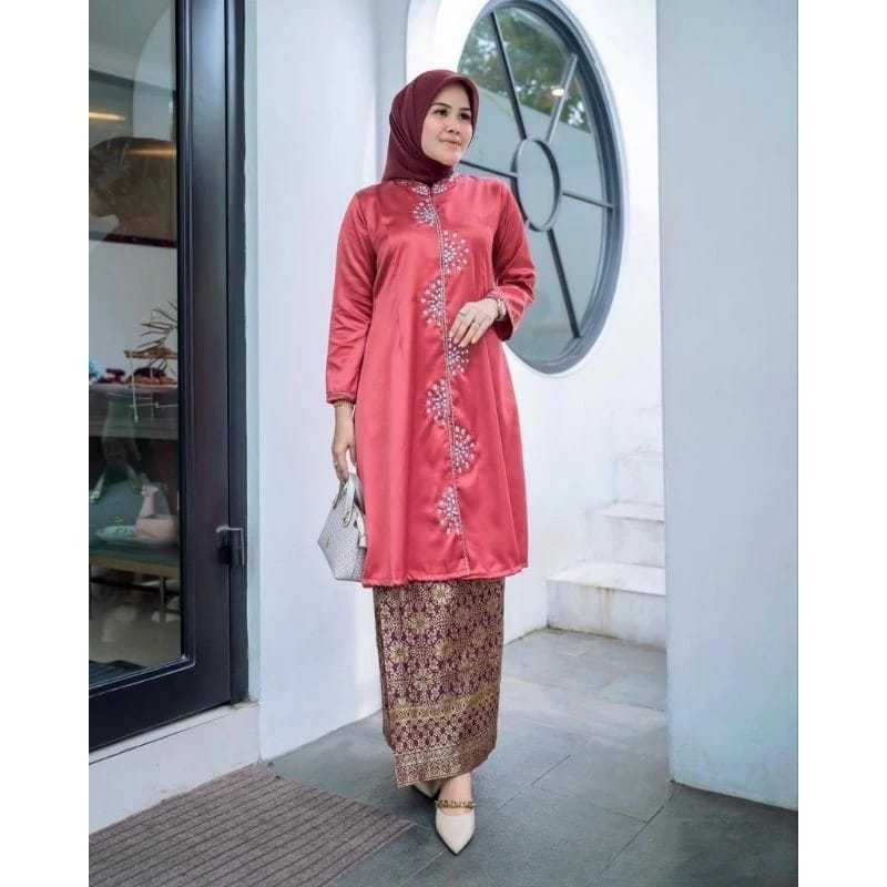 Jual Stelan baju kurung Malaysia Kebaya Melayu Rok songket | Shopee ...