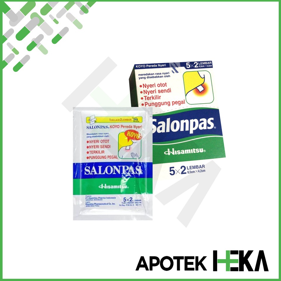 Jual Jual Salonpas Biru Hisamitsu 5x2 Koyo Pereda Nyeri Sachet Kemasan ...
