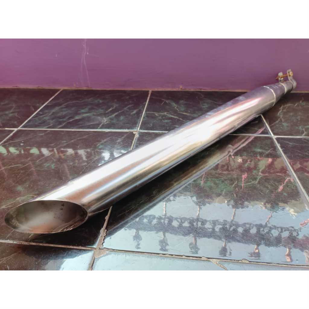 Jual Kenalpot Knalpot bambu Runcing Motor Chopper Japstyle | Shopee ...