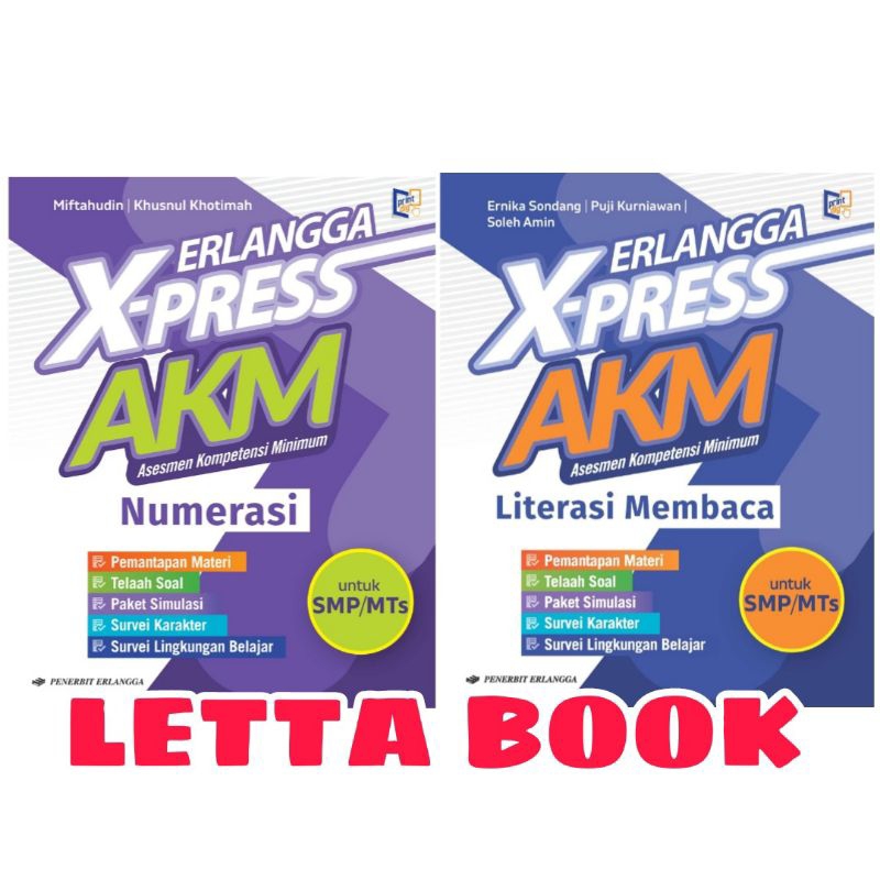 Jual BUKU ERLANGGA X-PRESS AKM LITERASI DAN NUMERASI UNTUK SMP/MTs | Shopee Indonesia