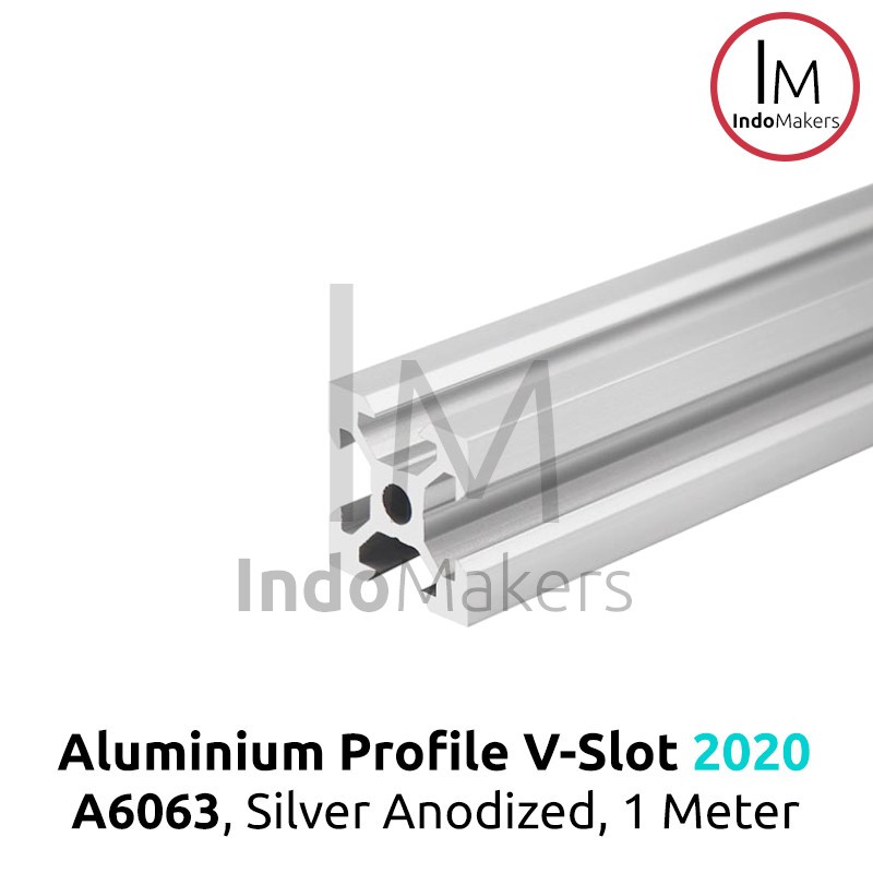 Jual Aluminium Profile / Extrusion A6063 V Slot 2020 Linear Rail Silver | Shopee Indonesia