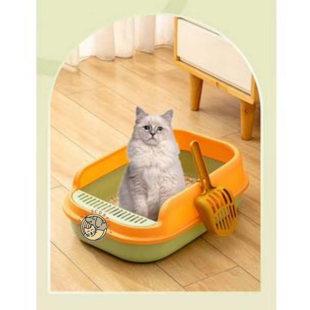 Jual Bak wadah pasir / Toilet kucing tempat pup / Cat litter box cat ...
