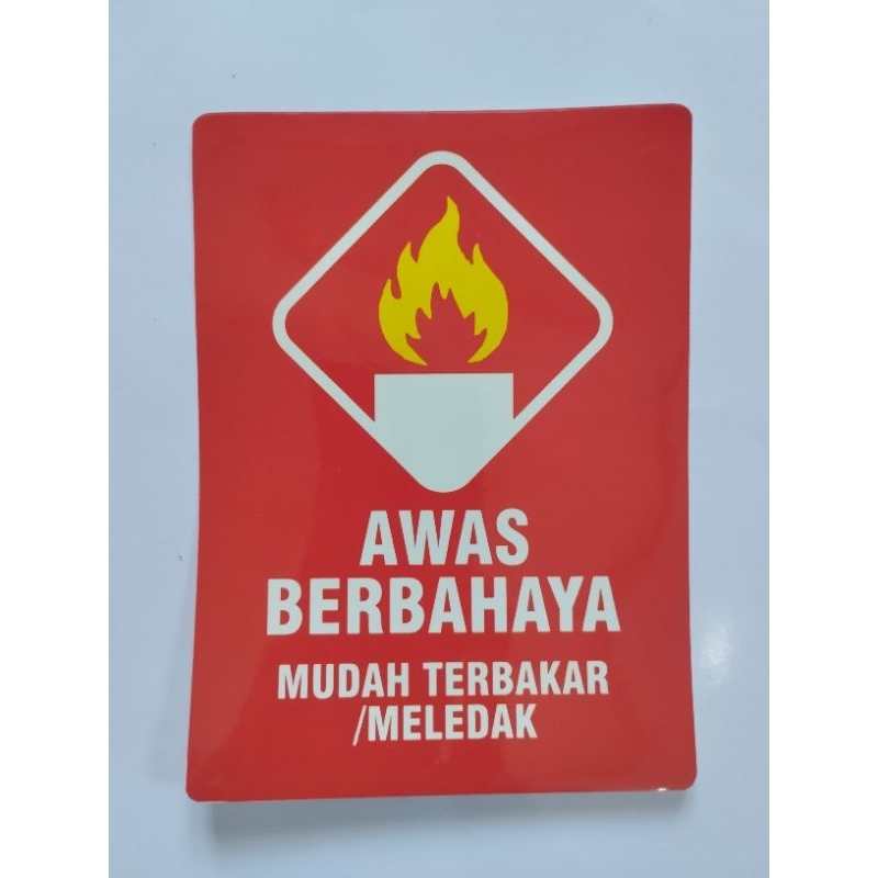 Jual Stiker Awas Berbahaya | Shopee Indonesia