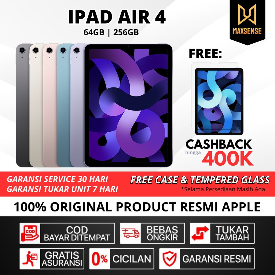 Jual iPad Air 4 Wifi Cellular 256GB 64GB Second Original | iPad Air Gen ...