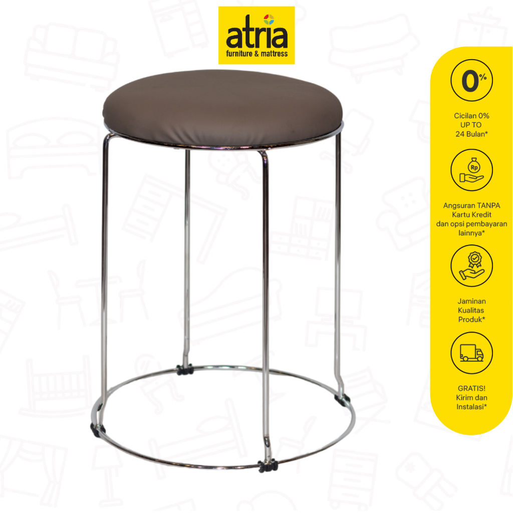 Jual Atria Lisbon Kursi Stool Multifungsi Stacking | Shopee Indonesia