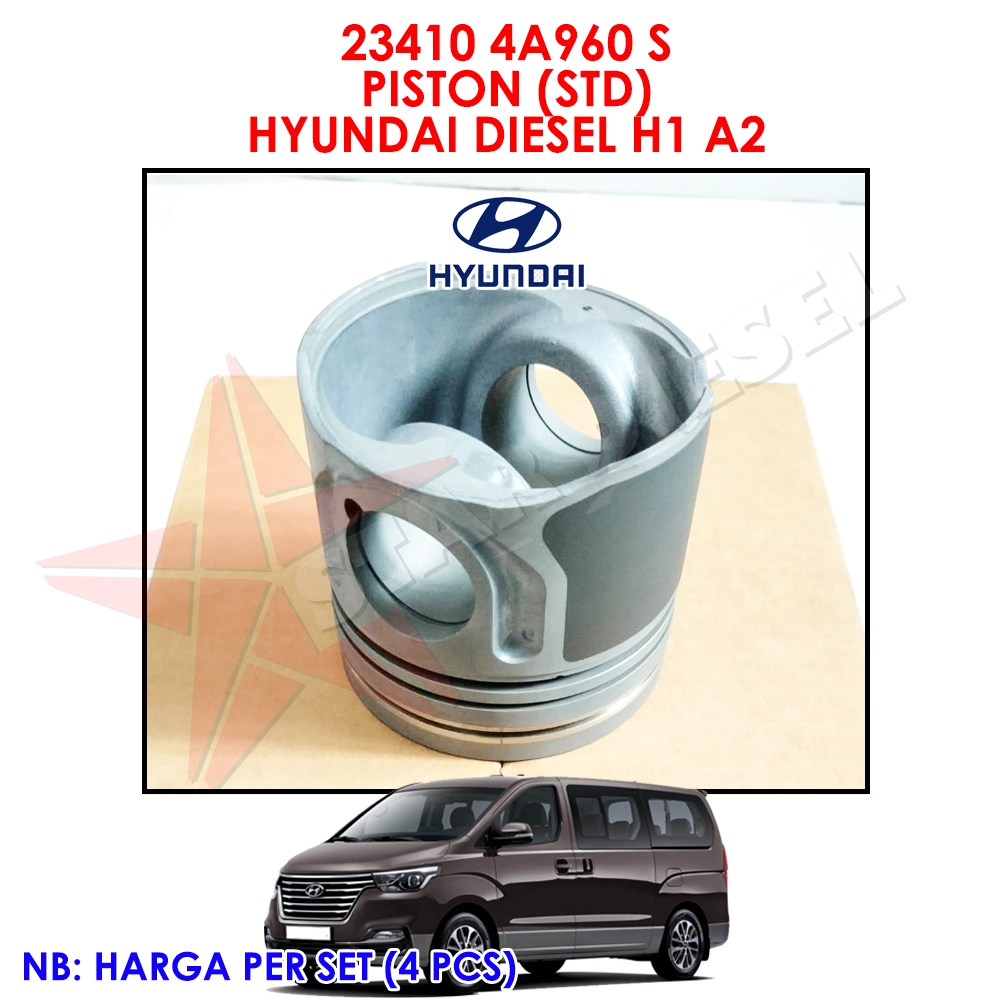 Jual PISTON ASSY SEHER 23410 4A960 S PISTON (STD) HYUNDAI DIESEL H1 A2 ...