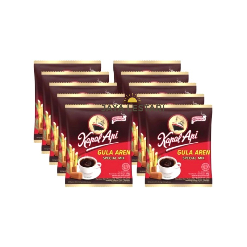 Jual Kopi Kapal Api Special Mix Gula Aren (1 Renceng/10 Sachet) (23g ...