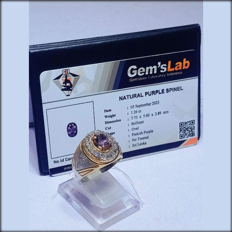 Jual Cincin Batu Purple Spinel + Memo | Shopee Indonesia