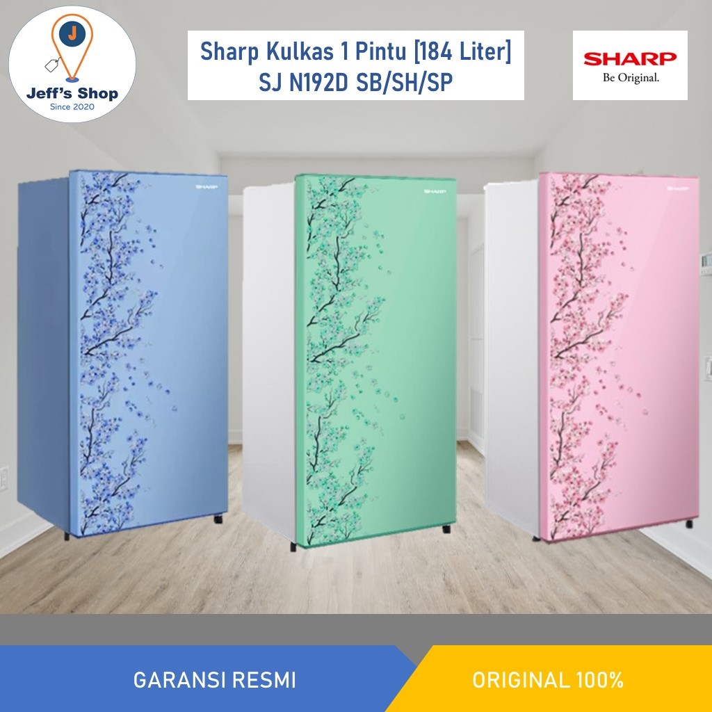 Jual Sharp Kulkas 1 Pintu Kirei III Sakura Series [184 Liter] SJ N192D ...