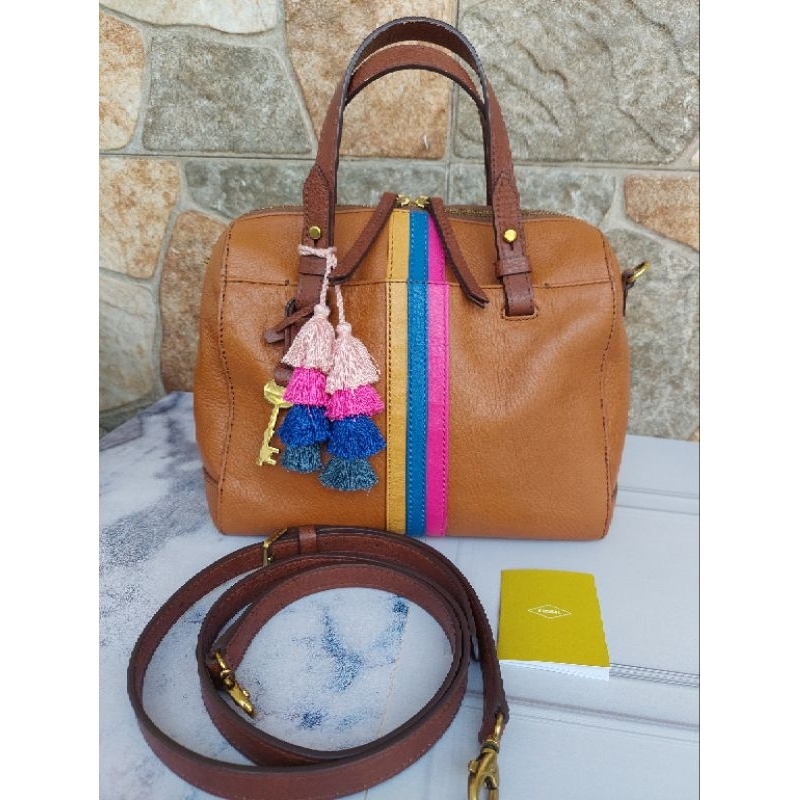 Jual [PRELOVED] F*SSIL RACHEL SATCHEL TAN (LIMITED EDITION) | Shopee ...