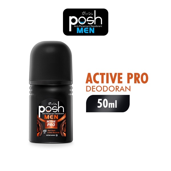 Jual Posh Deodorant Roll On Anti Stain Girl Man All Varian 50ml ...