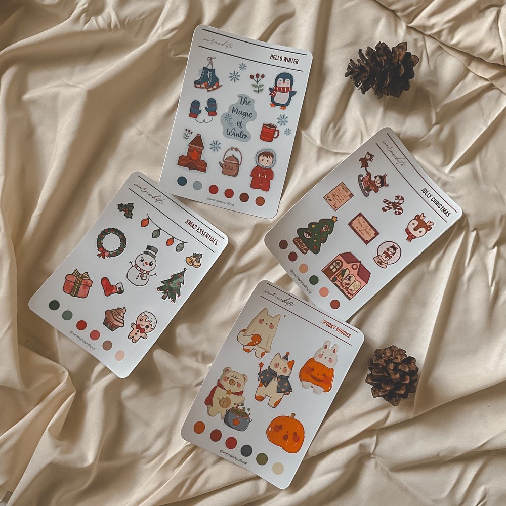 Jual Sticker Sheet Journal | stiker jurnal | stiker lucu | stiker musim ...