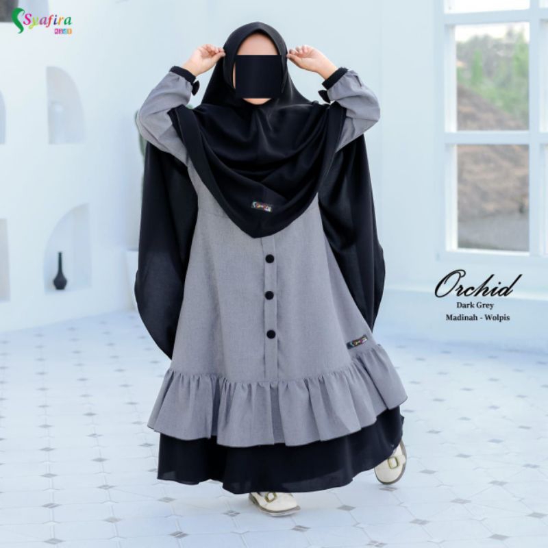 Jual ORCHID SYAFIRA KIDS GAMIS ANAK SET CADAR | Shopee Indonesia