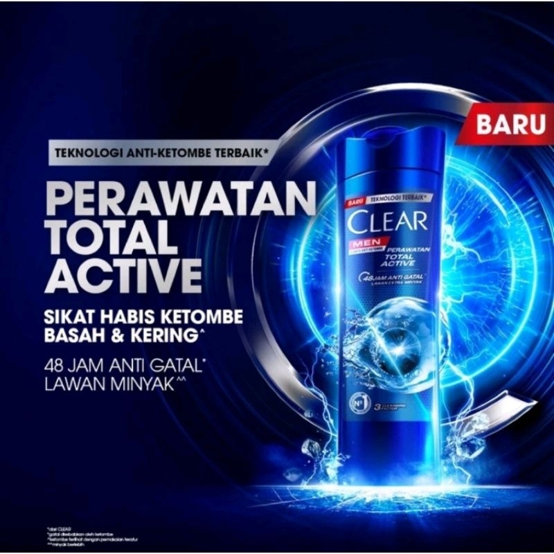 Jual CLEAR MAN Cool Sport Menthol Shampoo Kemasan 60ml | Shopee Indonesia