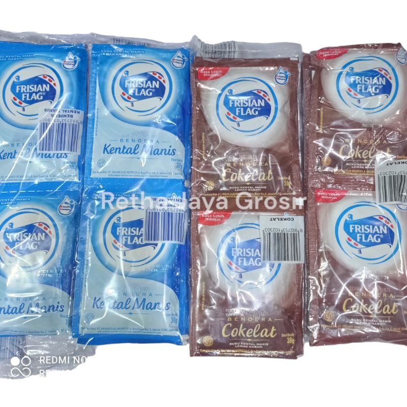 Jual Susu Sachet Frisian Flag 38g Renceng isi 6 sachet /Susu Kental ...