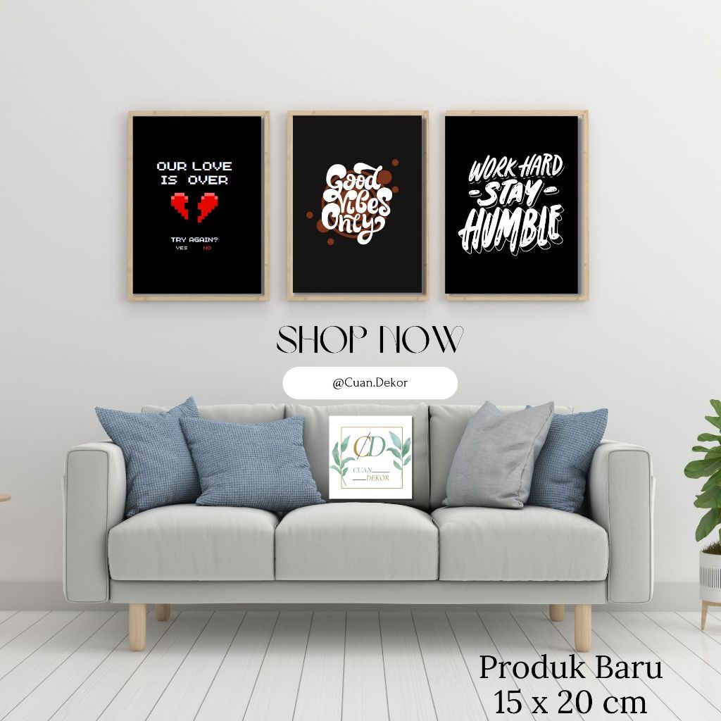 Jual Wall Decor Hiasan Dinding Quotes Kata Motivasi Kayu Minimalis ...