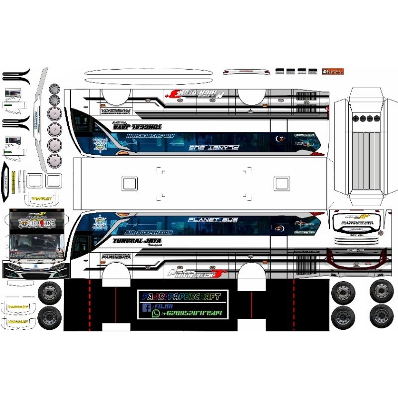 Jual POLA PAPERCRAFT BUS MINIATUR ONE PIECE | Shopee Indonesia