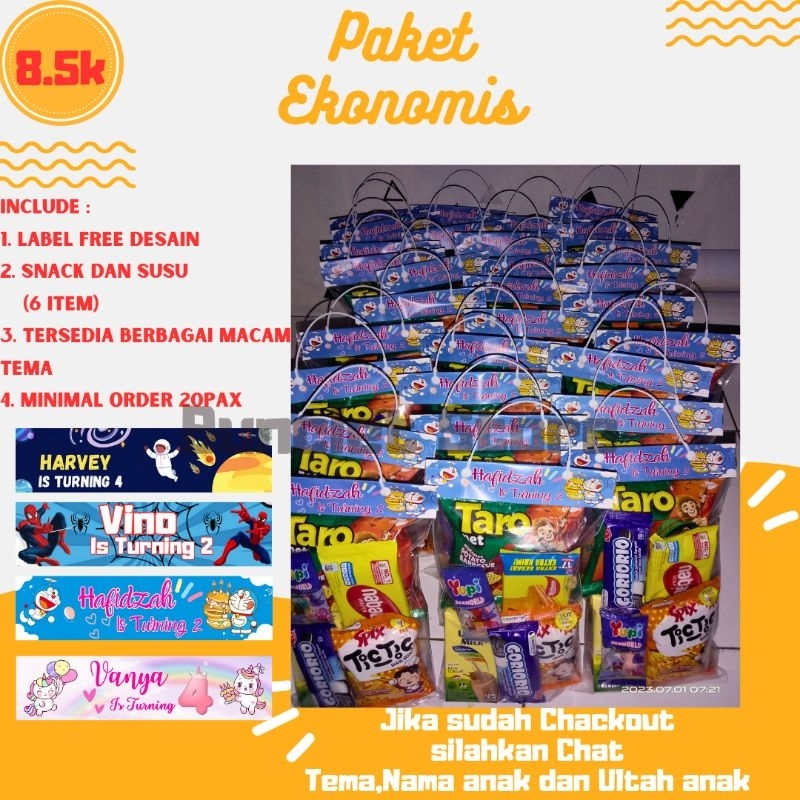 Jual Bingkisan Snack murah /Bingkisan Snack ultah/ Bingkisan Snack ...