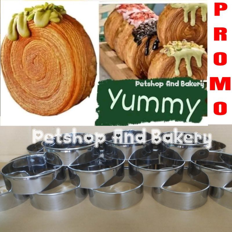 Jual 12 Pcs ring roti bulat / ring burger cromboloni bomboloni / ring ...