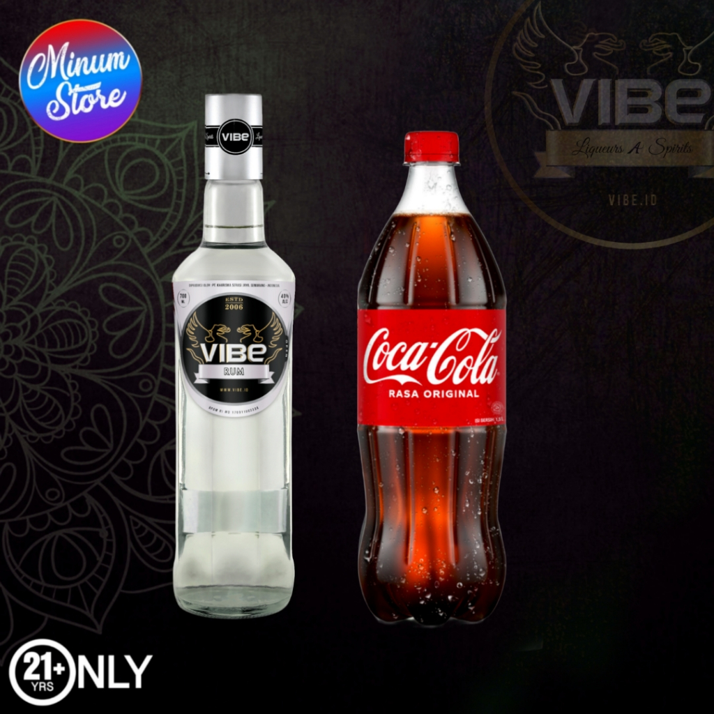 Jual VIBE RUM + Coca Cola Botol 1 Ltr | Shopee Indonesia