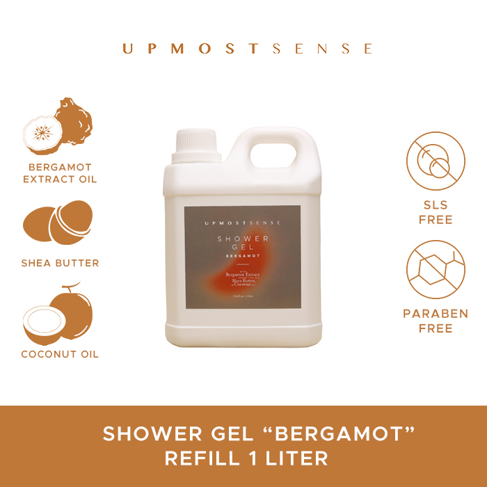 Jual Upmost Sense Shower Gel "Bergamot" Refill 1 Liter | Shopee Indonesia