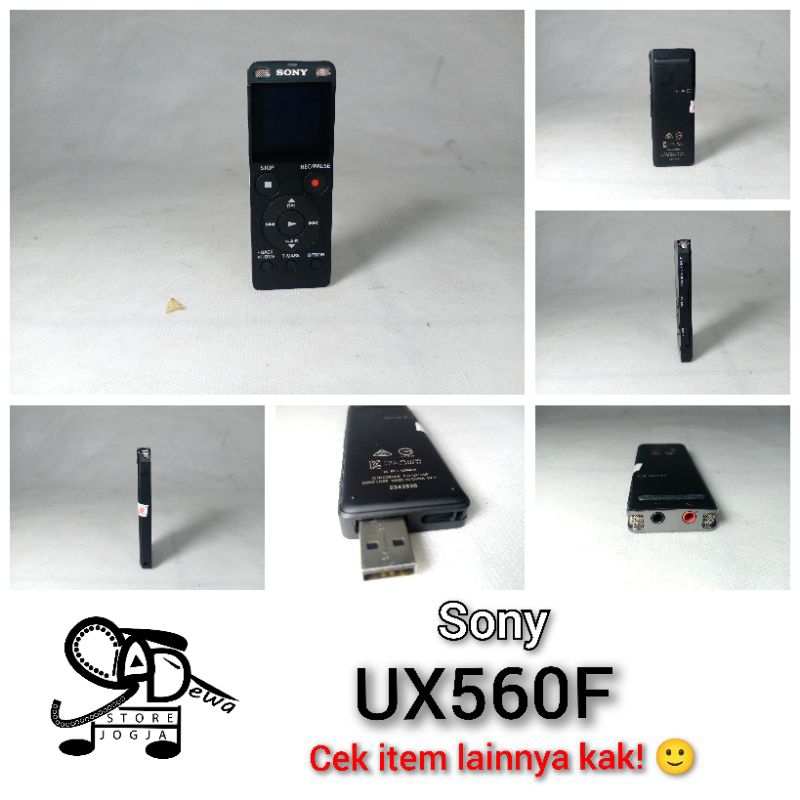 Jual SONY UX560 AUDIO VOICE RECORDER WAV 16 BIT STEREO PEREKAM SUARA UX560F | Shopee Indonesia