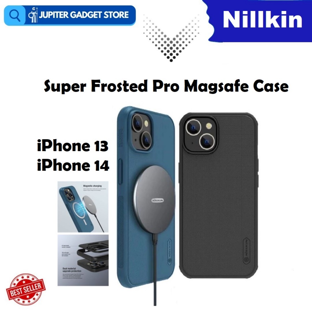 Jual iPhone 13 - iPhone 14 Nillkin Super Frosted Pro MagSafe Hardcase ...