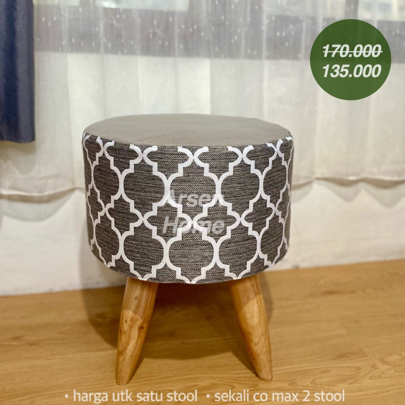 Jual Stool / Stool Polos / Kursi Bulat Sofa Stool / Stool Motif / Stool ...
