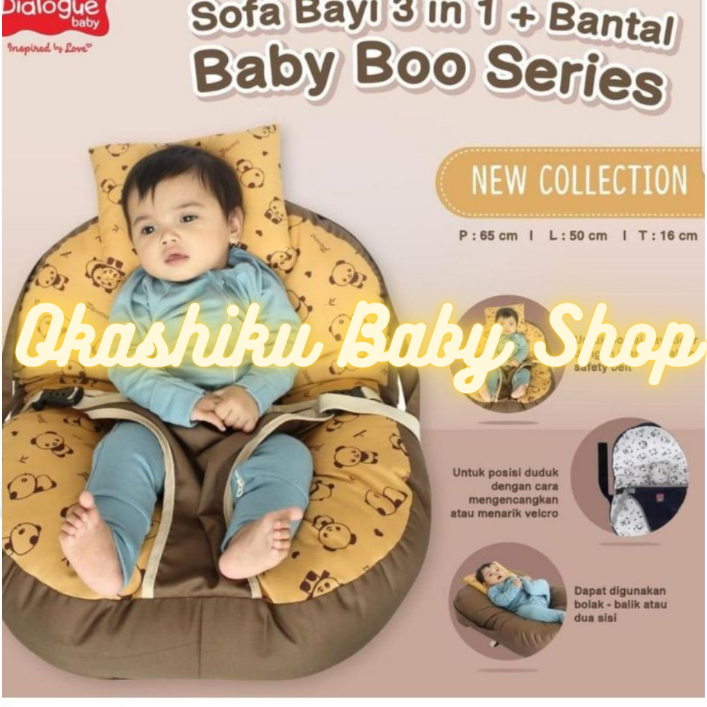 Jual Sofa Bayi Dialogue sofa bayi 3in1 + bantal baby boo / tempat duduk ...