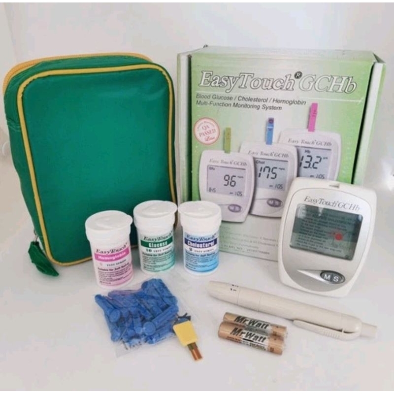 Jual Alat Easy Touch 3 in 1 GCHb - ( alat tes gula darah, kolesterol ...