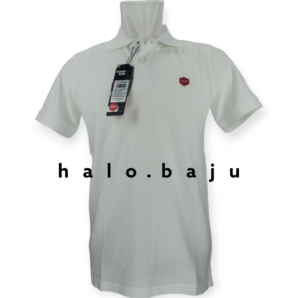 Jual OXYGEN DENIM | 107-229221 | Kaos Kerah Oxygen / Polo Oxygen Putih ...