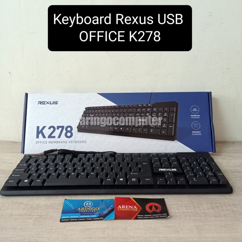 Jual Keyboard Rexus USB OFFICE K278 | Shopee Indonesia