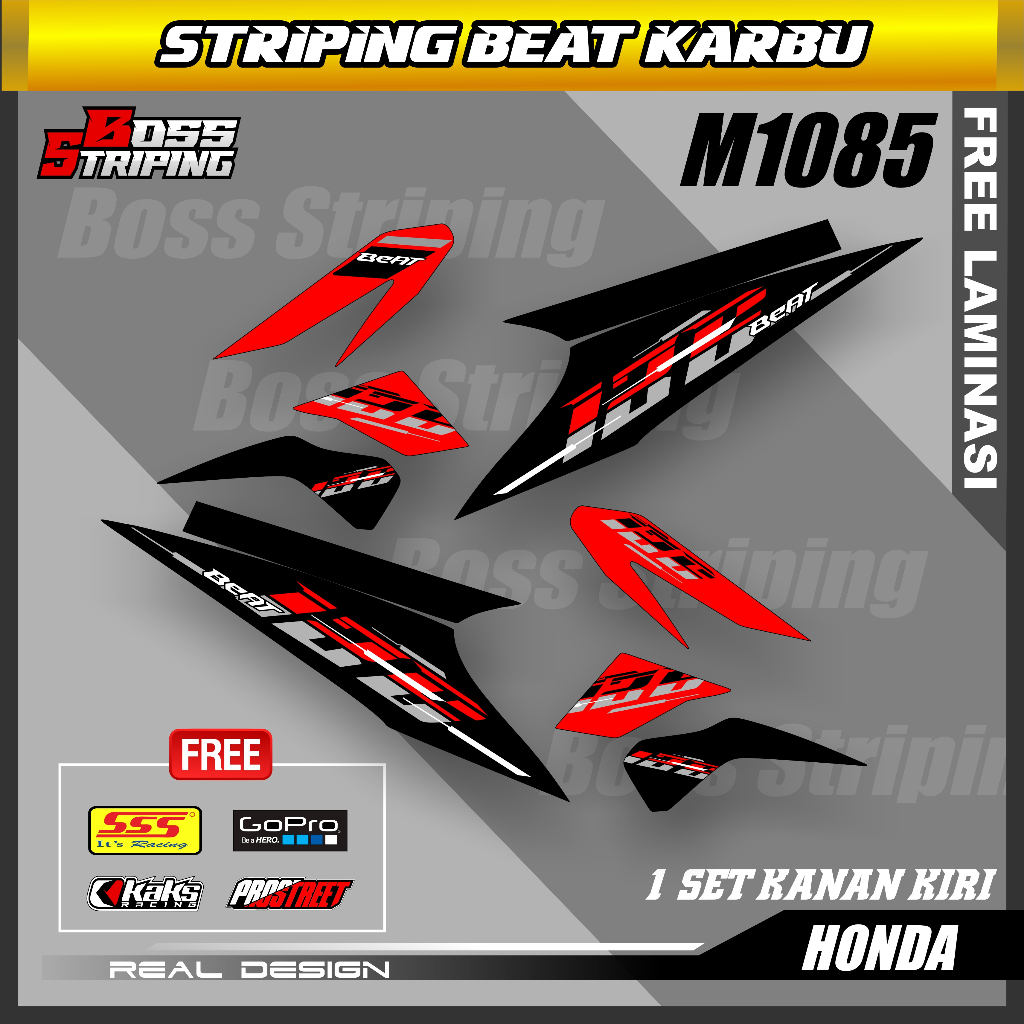 Jual Striping Beat Karbu Motif Vietnam Style Setriping Stiker Sticker ...