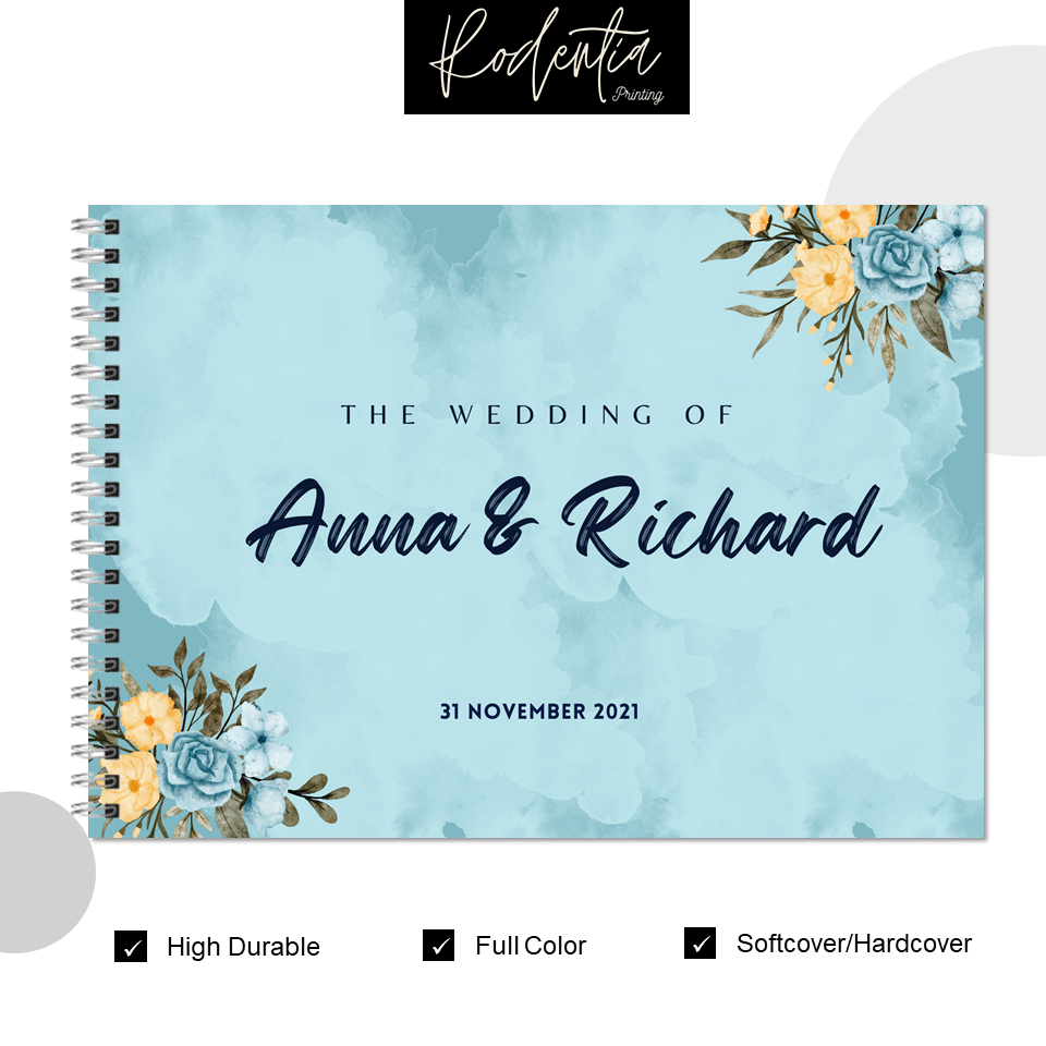 Jual Laminasi Doff Buku Tamu Guest Book Premium Custom Penikahan ...