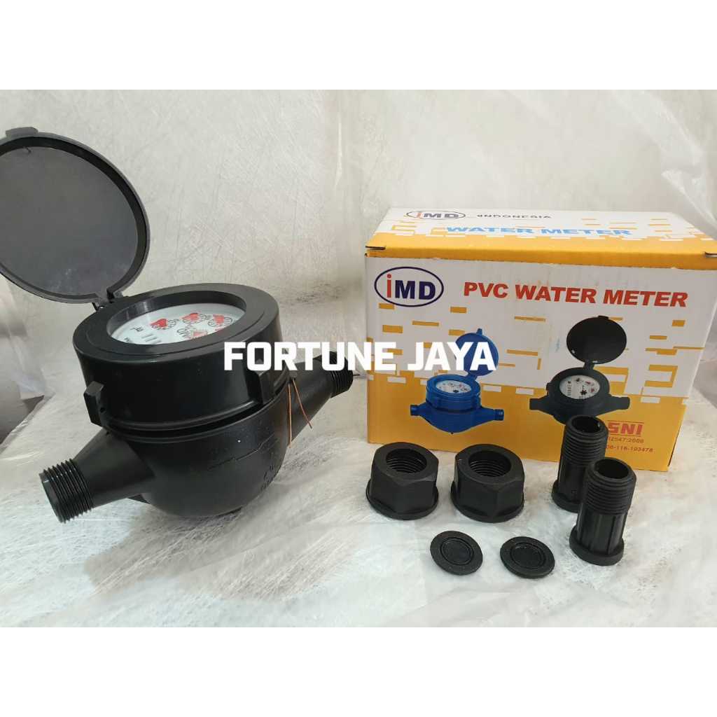 Jual METERAN AIR PVC SNI 1/2" WATER METER METERAN AIR PDAM PAM PVC SNI ...