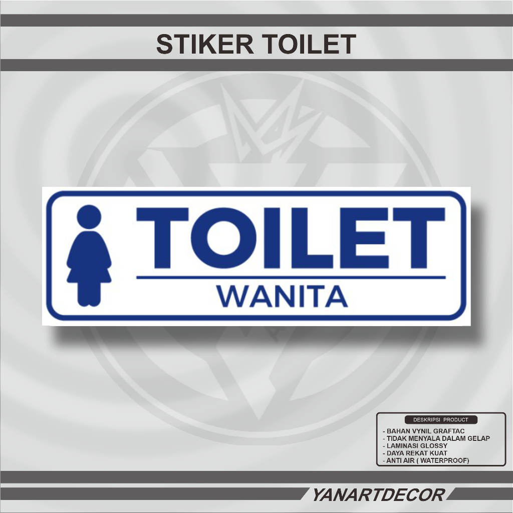 Jual STIKER TOILET, STIKER TOILET PRIA, STIKER TOILET WANITA, STIKER ...