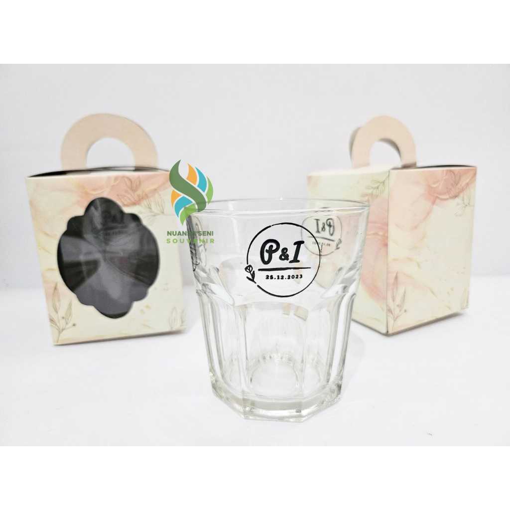 Jual Souvenir Pernikahan Gelas Milkshake Cangkir Jus Kaca Antik Mug ...