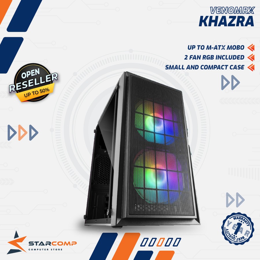 Jual VENOMRX KHAZRA M-ATX GAMING CASE VENOM RX | Shopee Indonesia