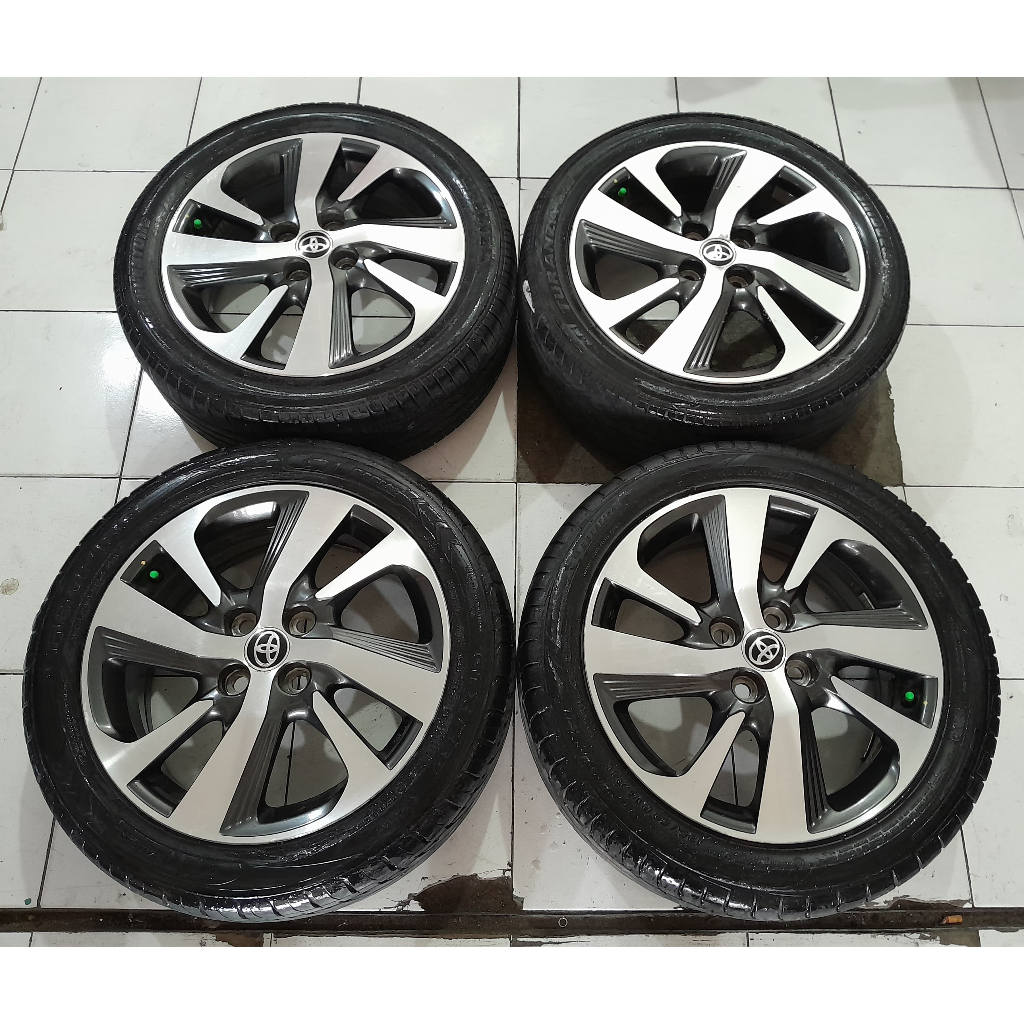Jual VELG MOBIL SECOND STANDAR YARIS TRD RING 16 PCD 4X100 + BAN | Shopee Indonesia