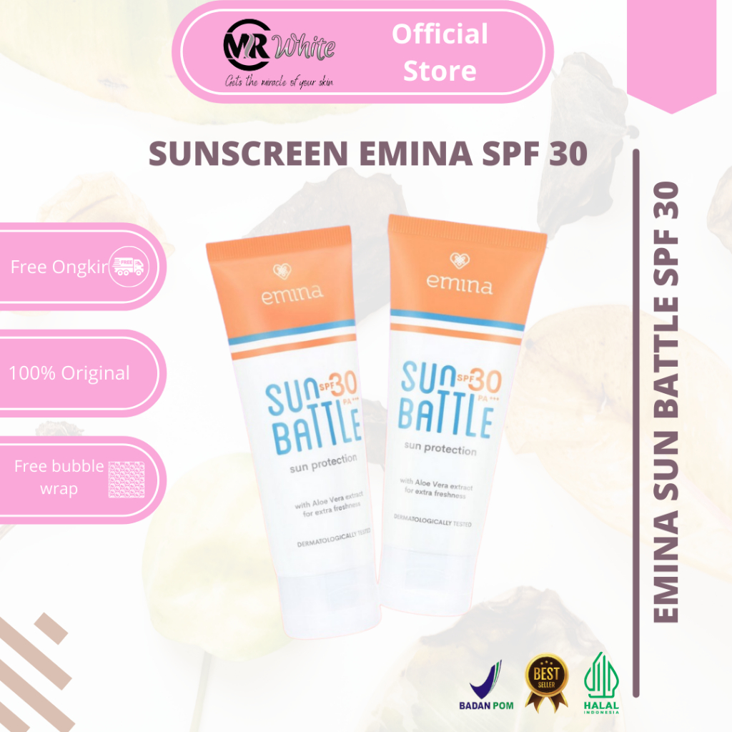 Jual SUNSCREEN EMINA SPF 30 | EMINA SUN BATTLE SPF 30 | Shopee Indonesia