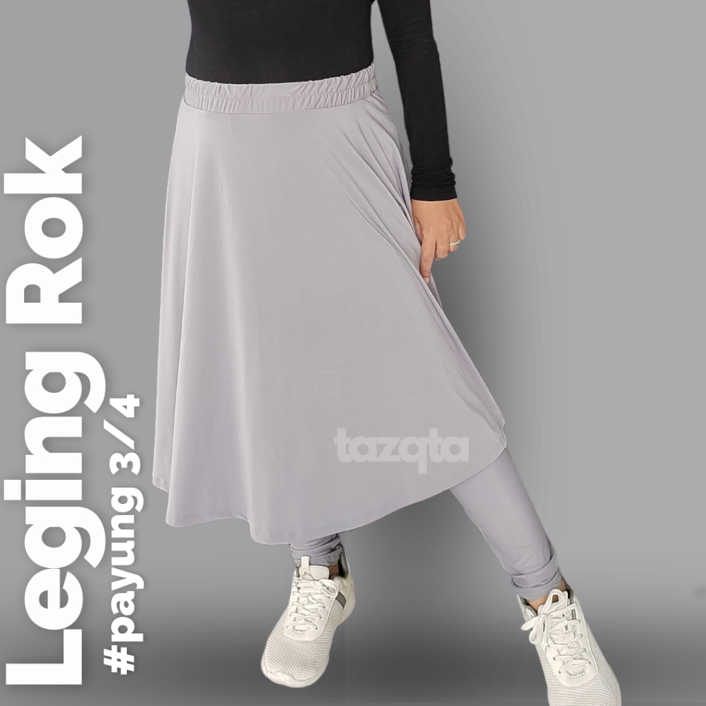 Jual Legging Rok Olahraga Wanita Muslimah Panjang Dibawah Lutut Sporty ...