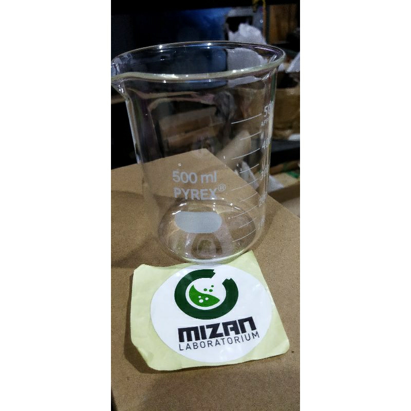Jual Beaker glass /gelas kimia 500 ml Pyrex | Shopee Indonesia