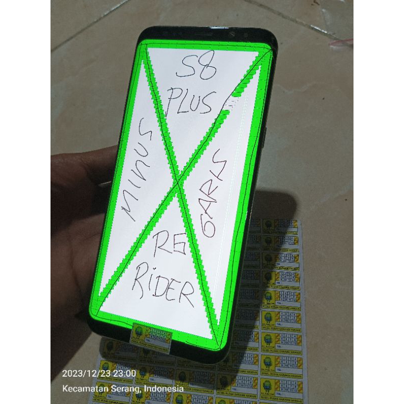 Jual lcd Samsung s8 plus minu5 sangat layak pakai ada garis dan ret4k ...